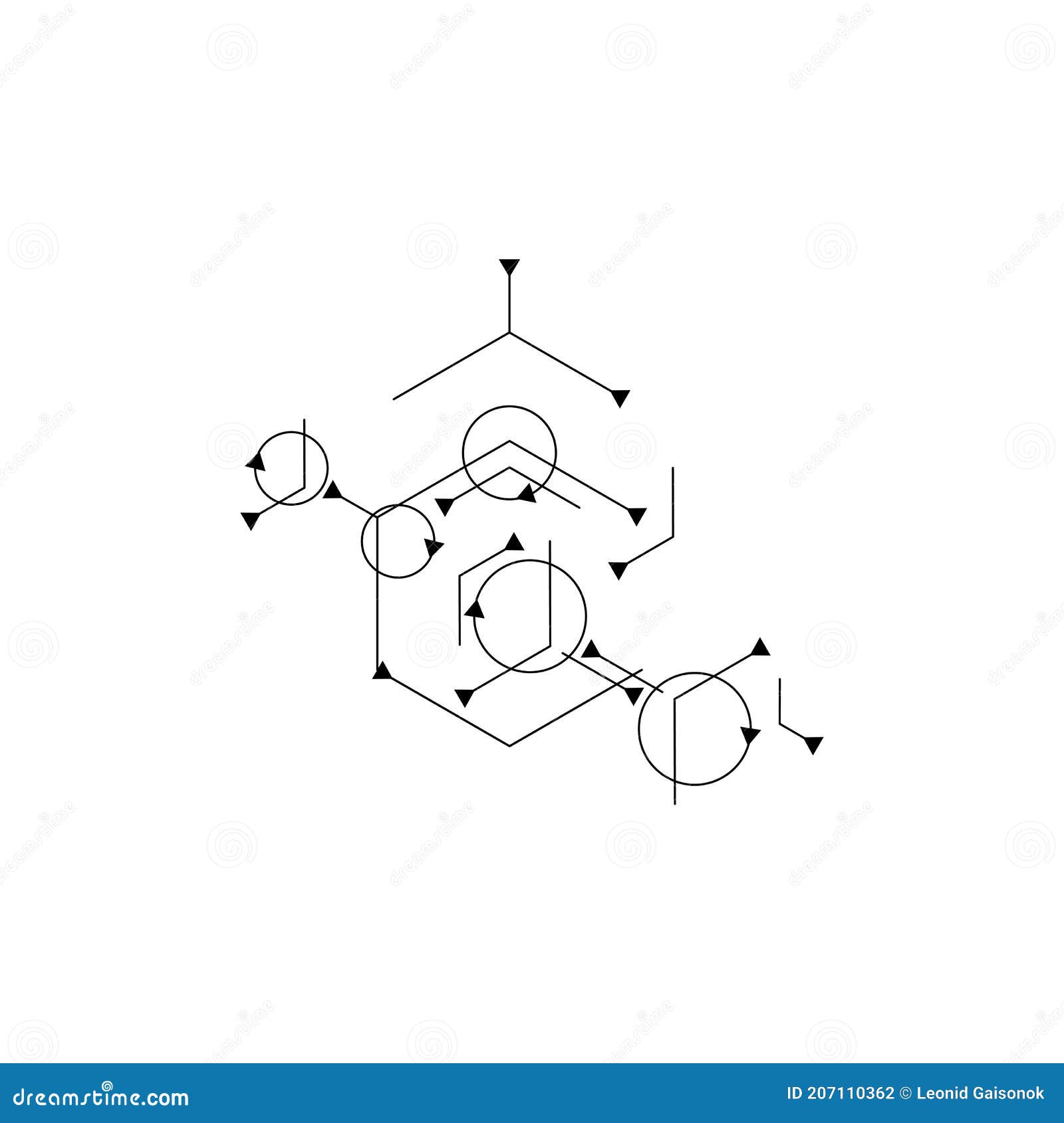 Molecular Cell Structure Background. Chemical Network Connection Vector ...
