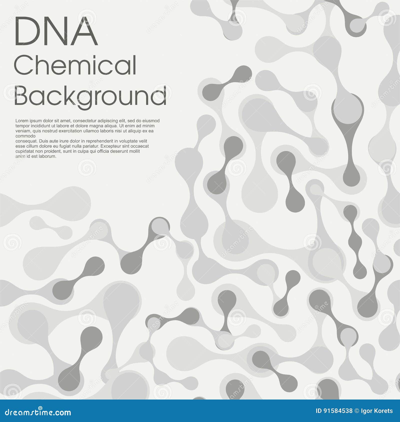 Molecular Cell Structure Background. Chemical Network Connection Vector ...