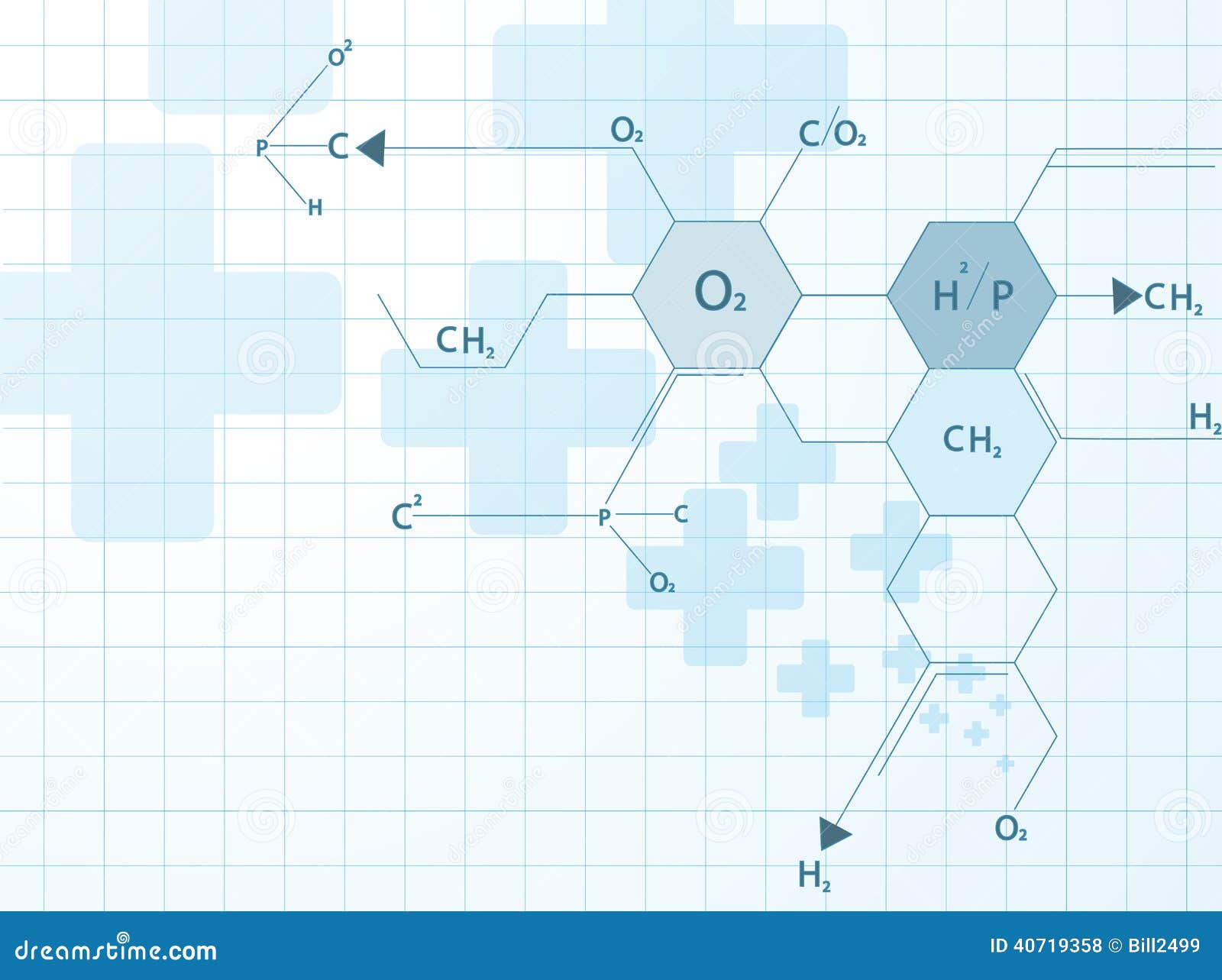 Molecular Chemistry Science Formula Stock Illustration - Illustration ...