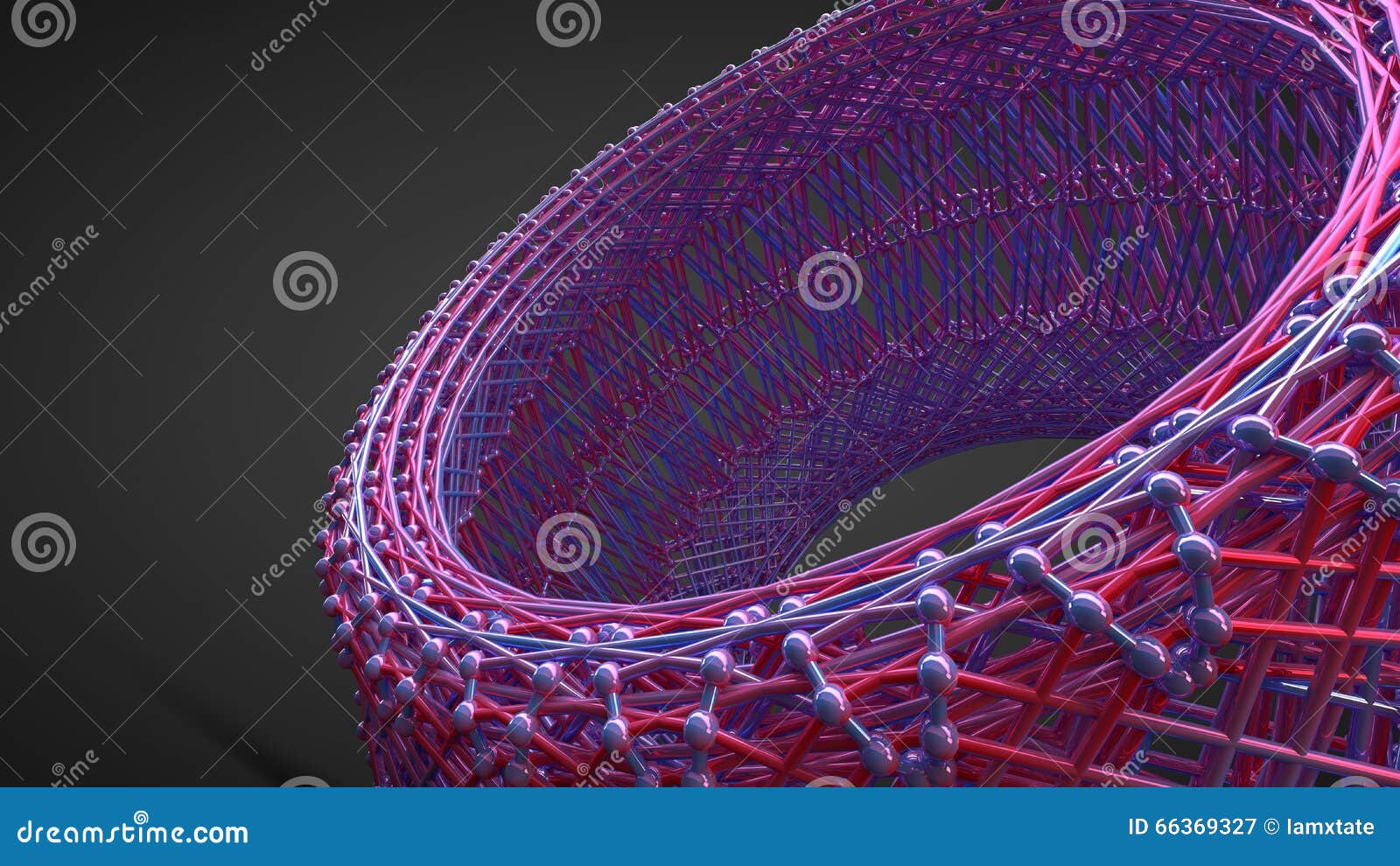 Molecular Complicated Circular Structure Stock Illustration ...