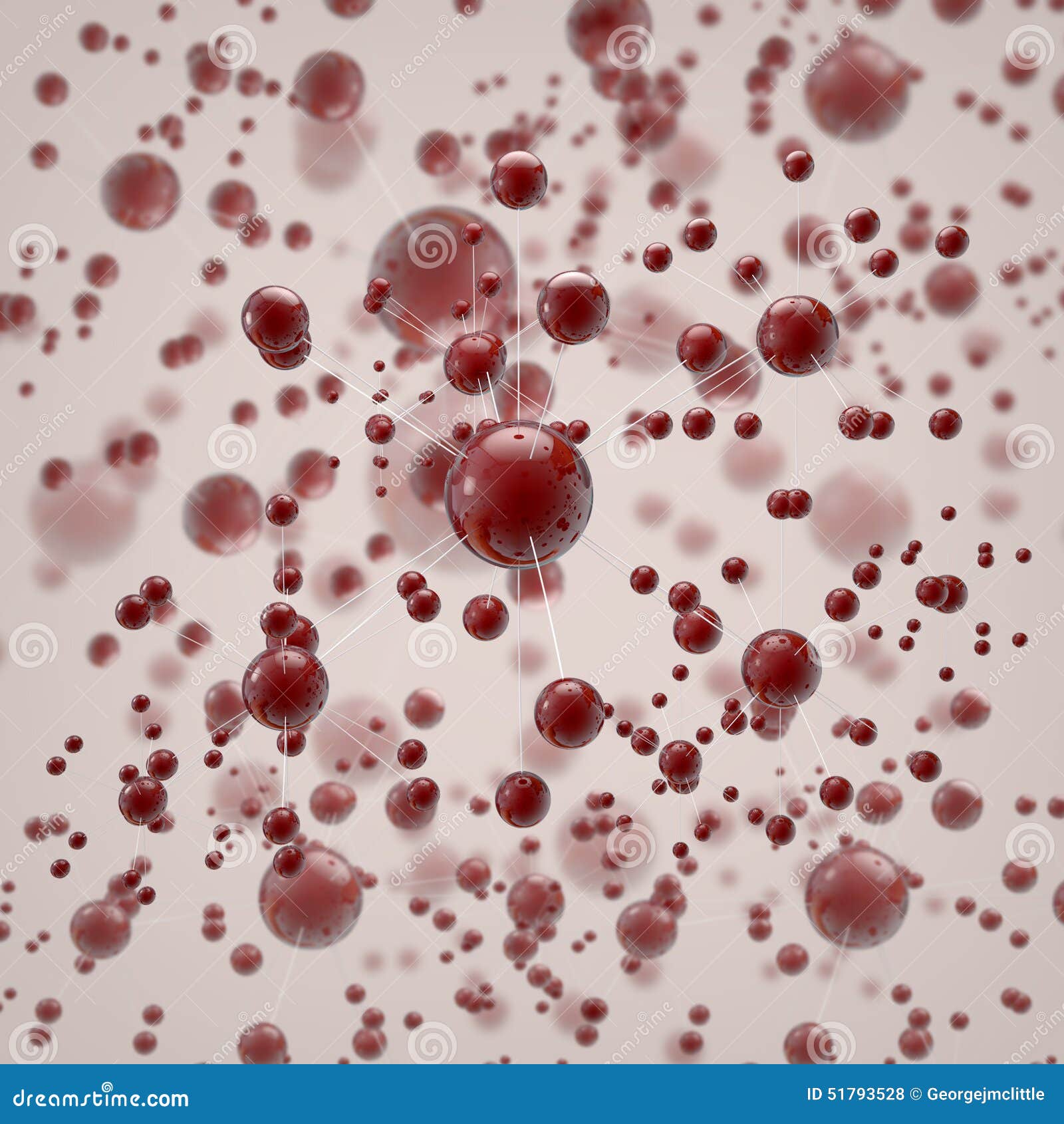 Molecular Concept Of Neurons And Nervous System. Molecule Structure ...