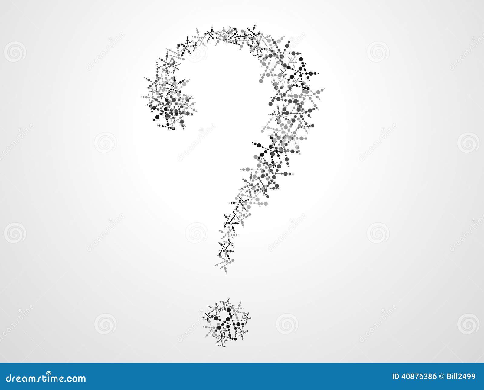 Molecular Concepts Question Mark Stock Illustration - Image: 40876386