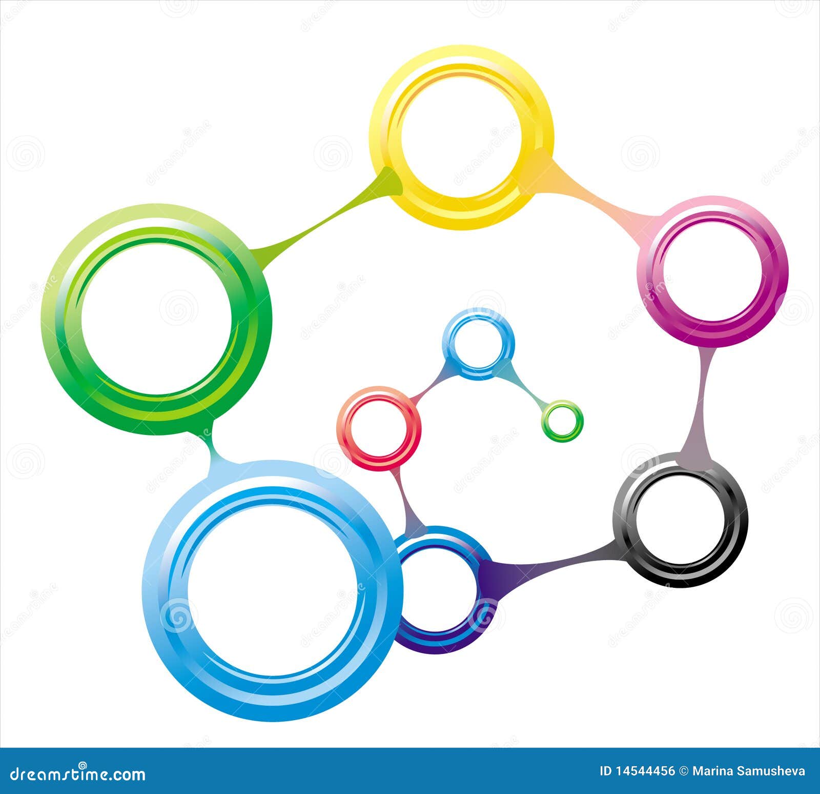 Molecular connection stock vector. Illustration of biology - 14544456