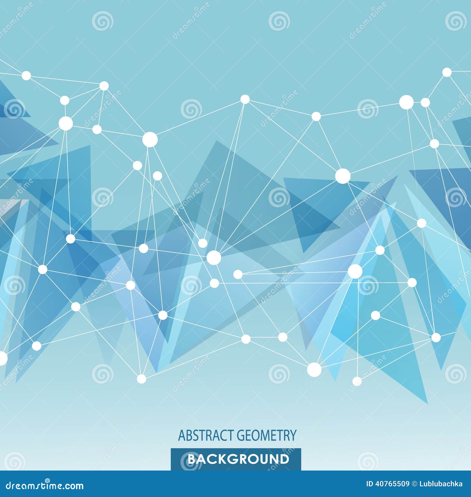 Molecular Connection Polygonal Background Stock Vector - Illustration ...