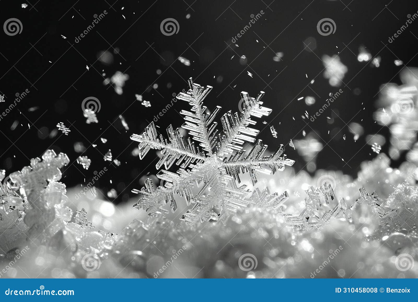 The Molecular Dance of Water Turning To Ice Stock Photo - Image of ...