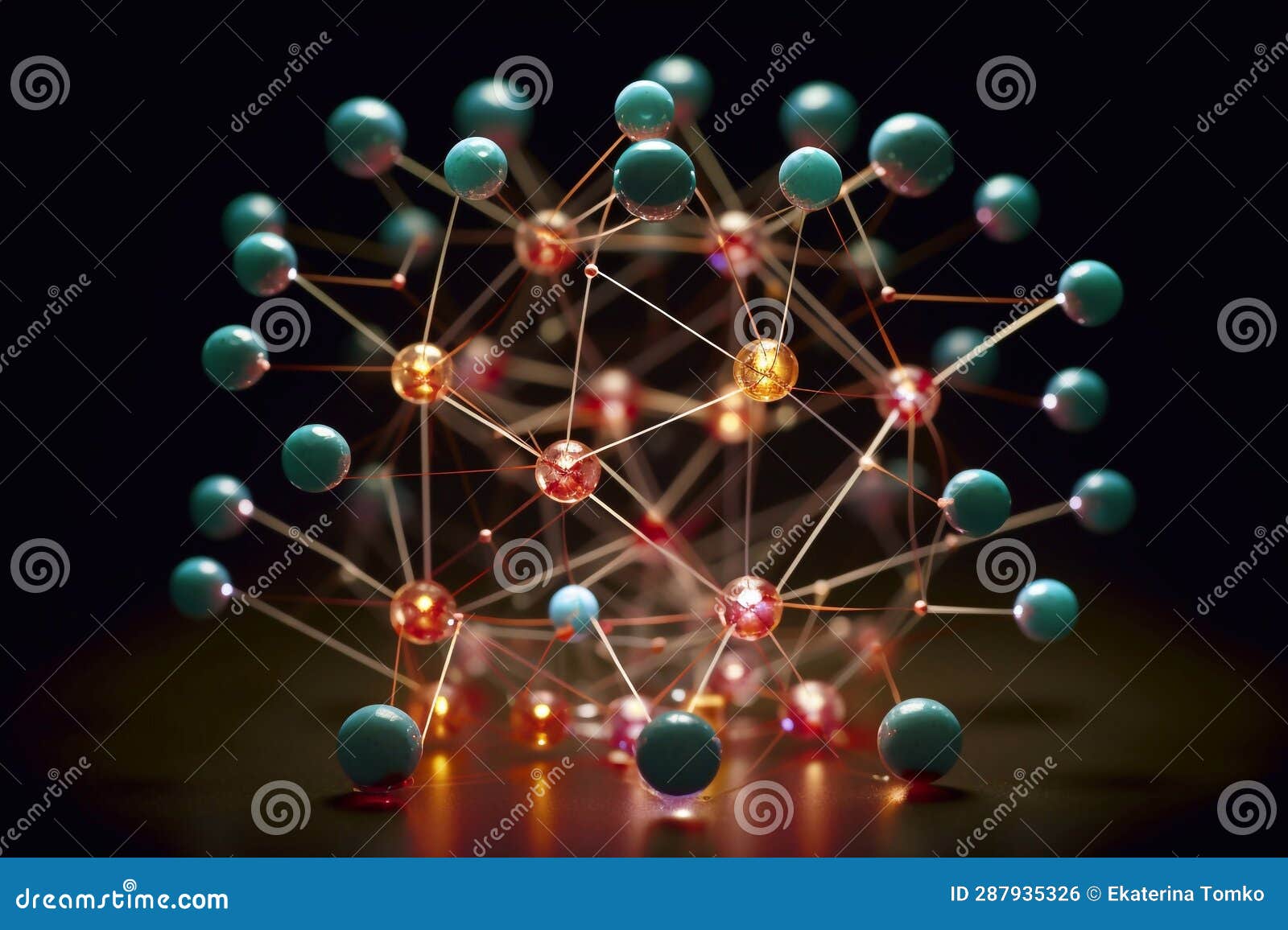 Molecular Design Closeup. DNA. Generate Ai Stock Photo - Image of ...