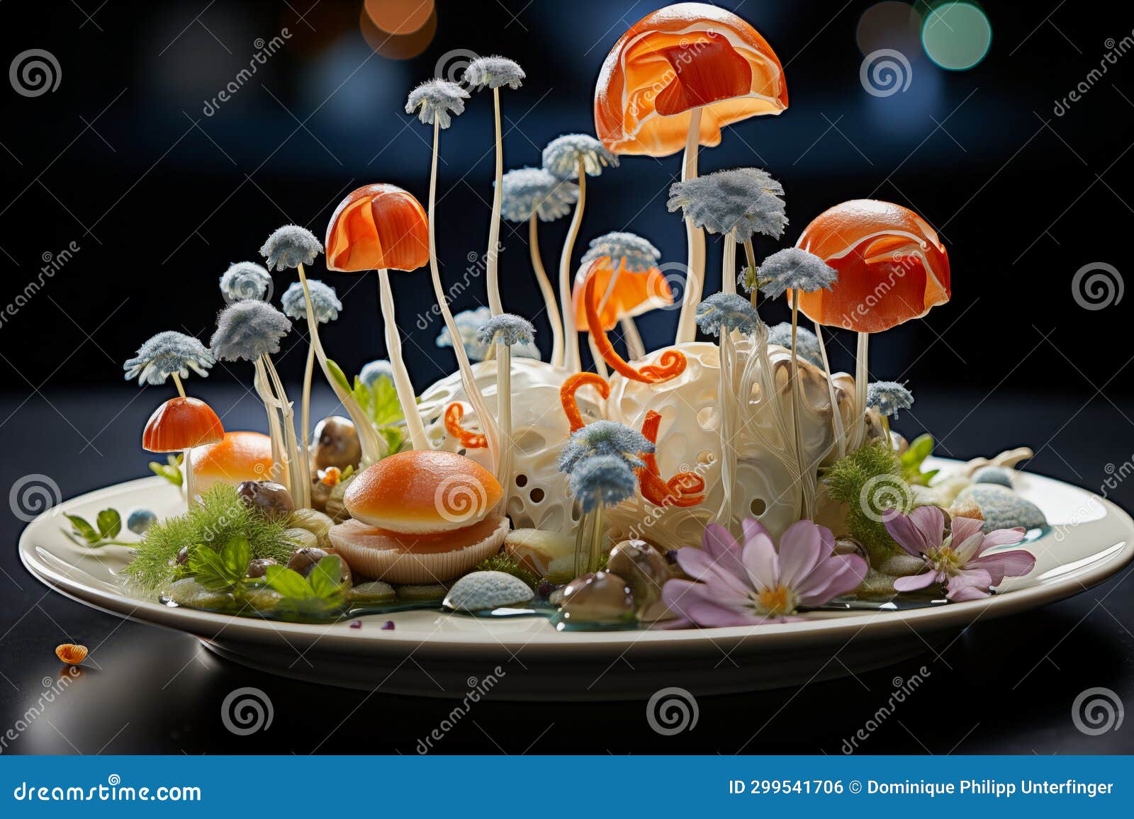 Molecular Dessert Presentation Innovating Sweet Culinary Artistry Stock ...