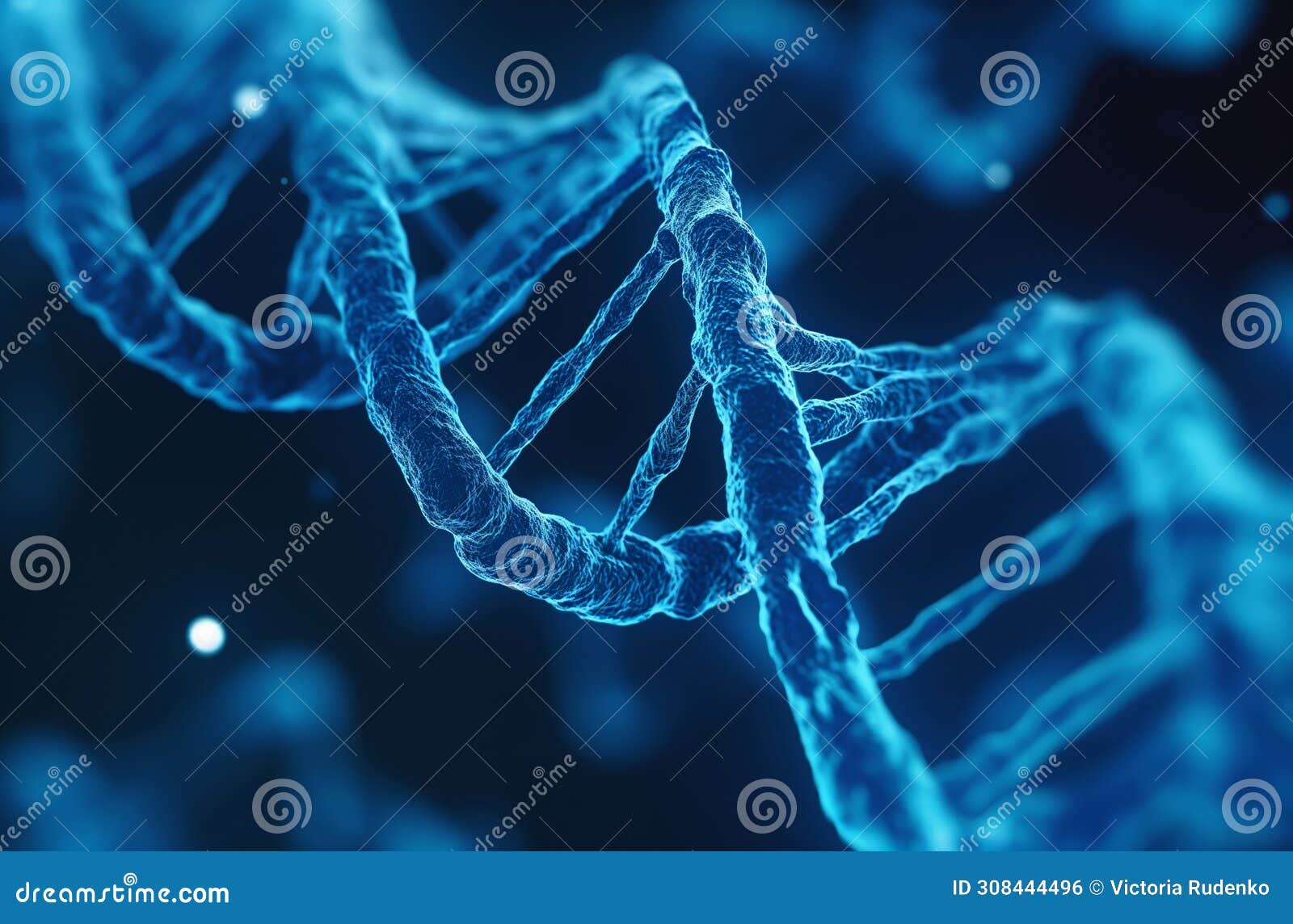 Molecular DNA strand model stock illustration. Illustration of ...