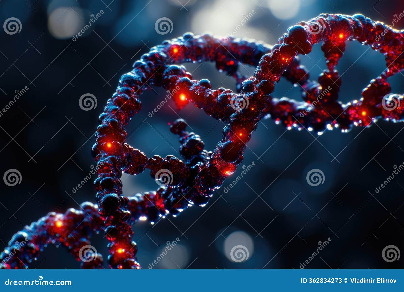 Molecular DNA Structure with Icicles Stock Image - Image of molecular ...