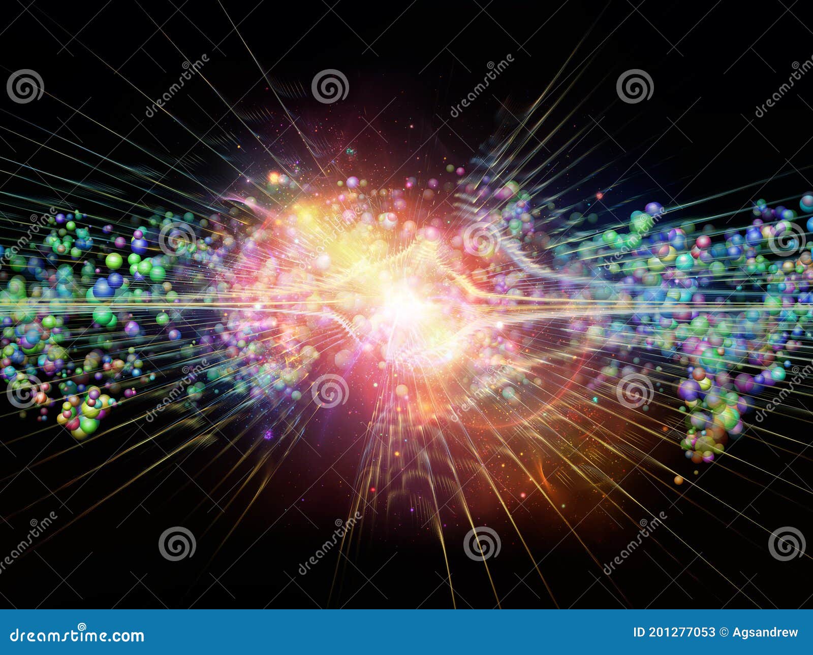 Molecular Event Horizon stock illustration. Illustration of burst ...