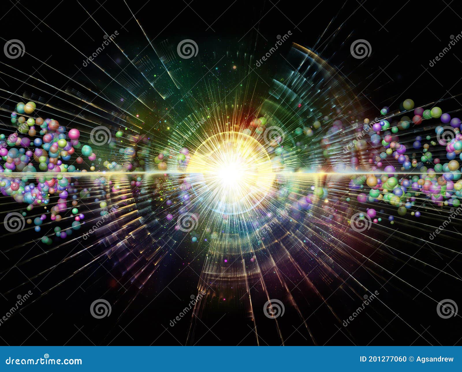 Molecular Event Horizon stock illustration. Illustration of technology ...