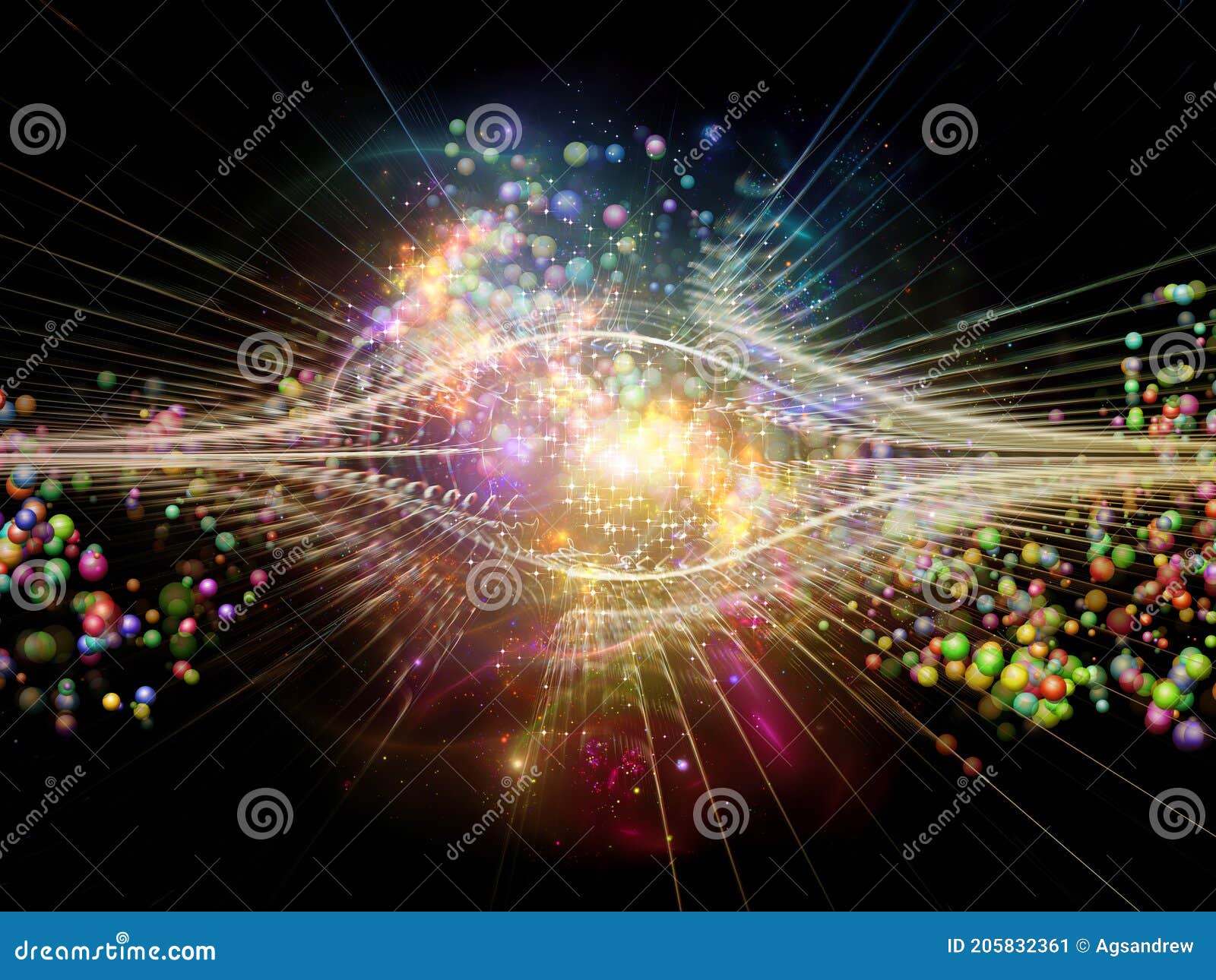 Molecular Event Horizon stock illustration. Illustration of fractal ...