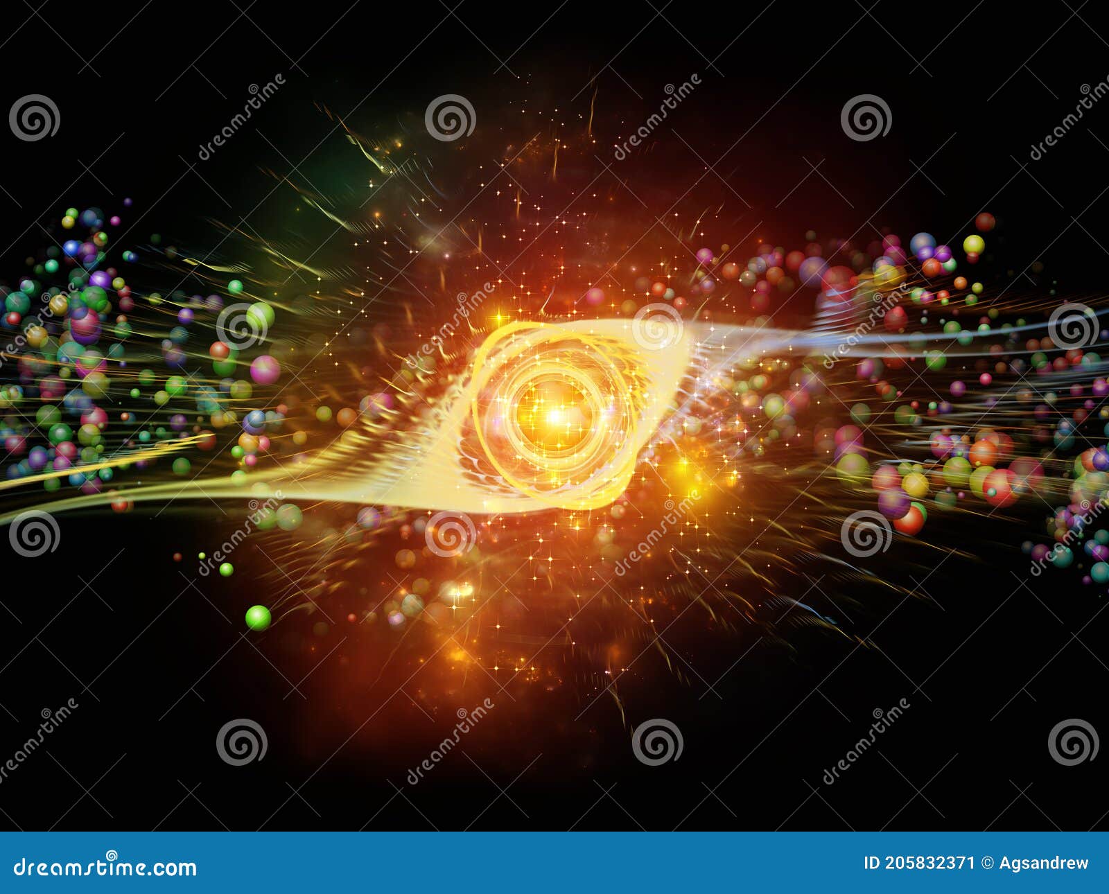 Molecular Event Horizon stock illustration. Illustration of abstract ...