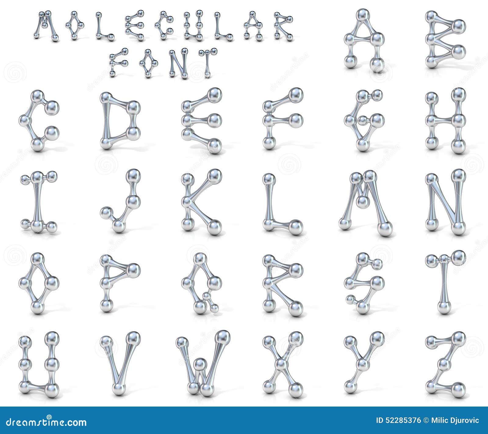 Molecular font collection stock illustration. Illustration of abstract ...