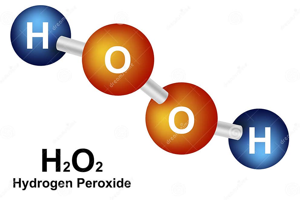 Molecular Formula of Hydrogen Peroxide Stock Illustration ...