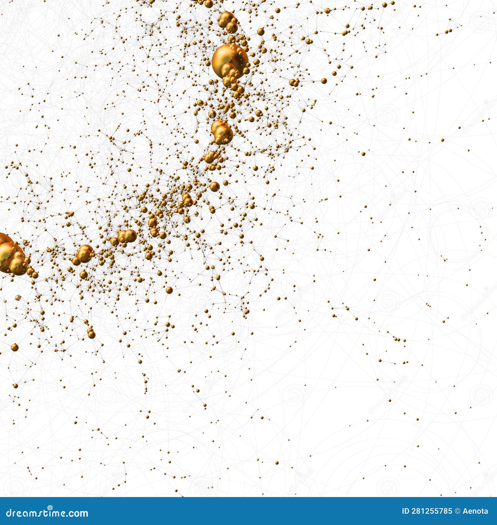 Molecular Futuristic Globule Structure Stock Illustration ...