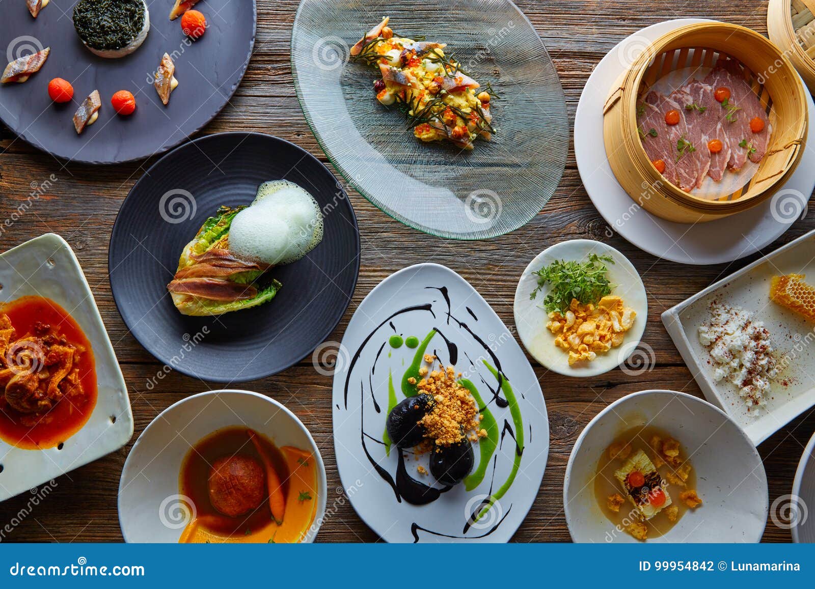 Molecular Gastronomy Recipes Modern Cuisine Stock Photo - Image of ...