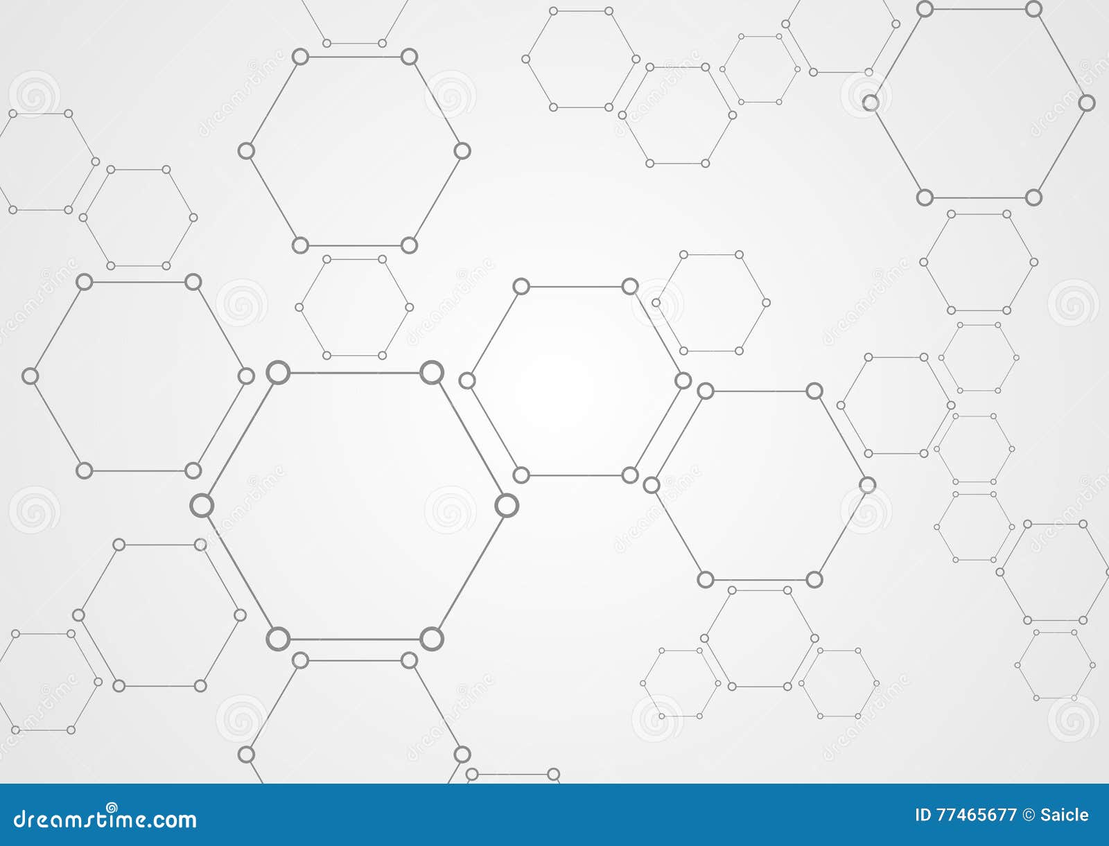Molecular Grey Structure Abstract Tech Background Stock Vector ...