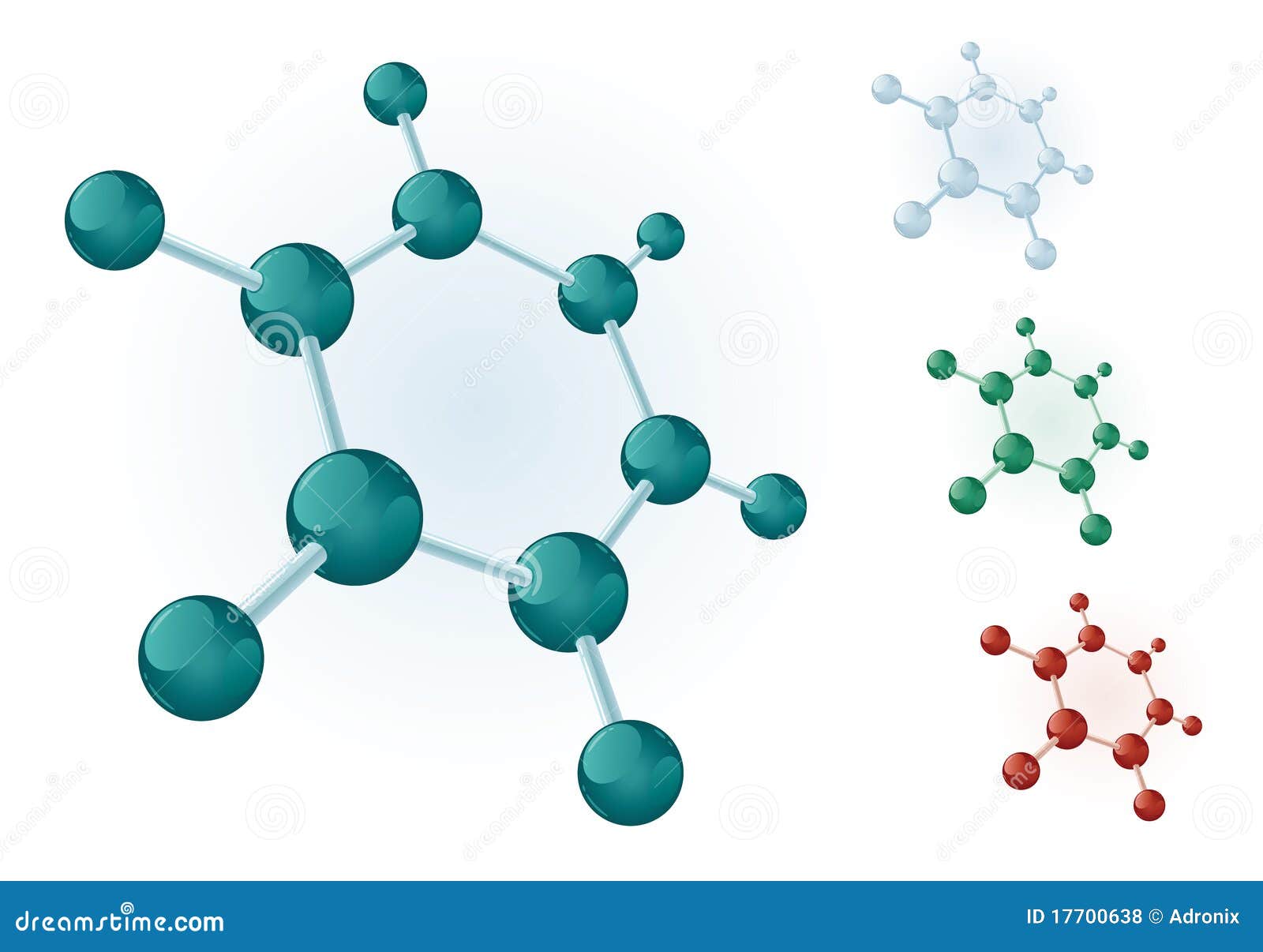 Molecular hexagon stock vector. Illustration of abstraction - 17700638