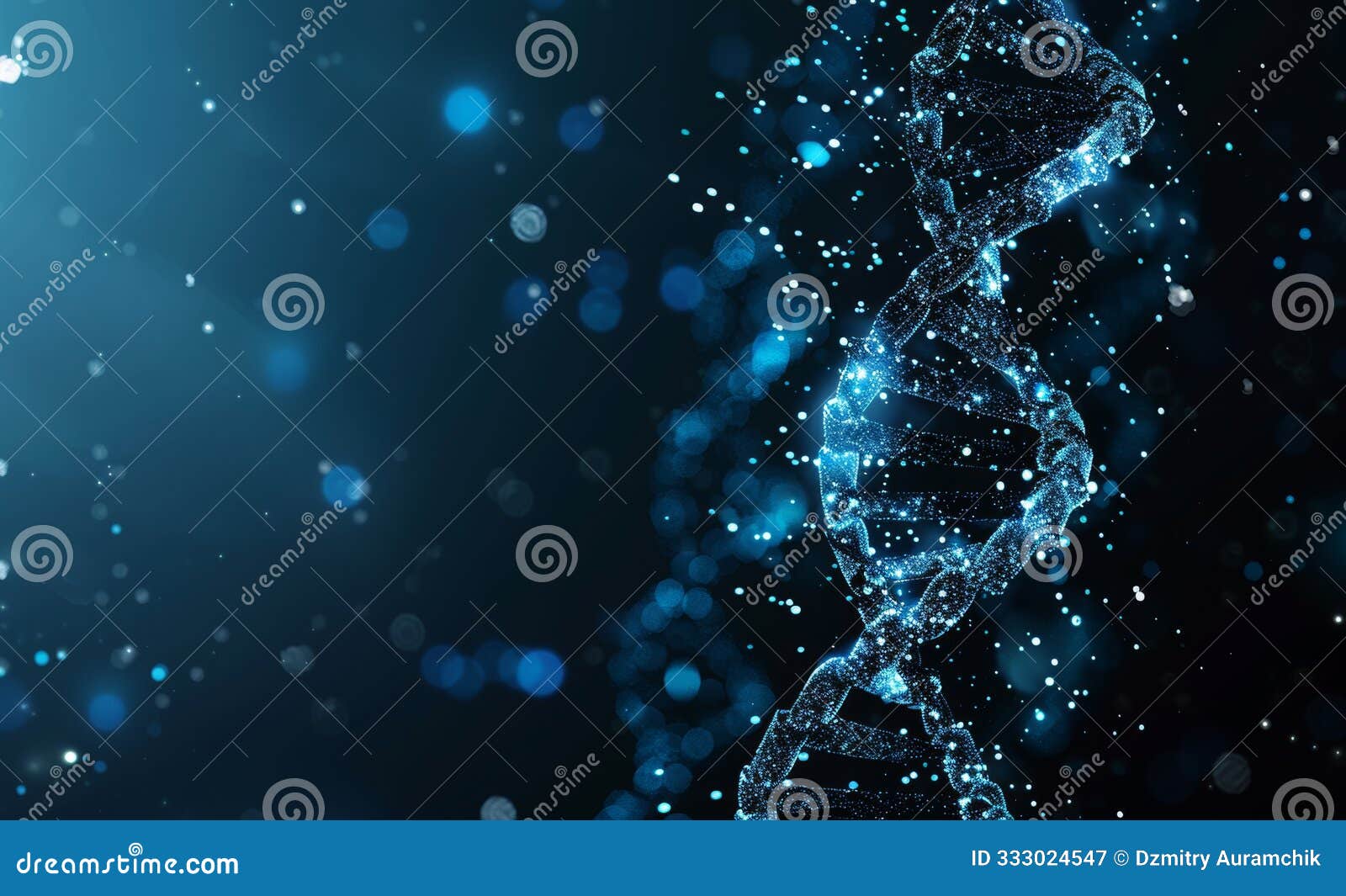 Molecular Illustration Of DNA Strand. Sophisticated Visual ...