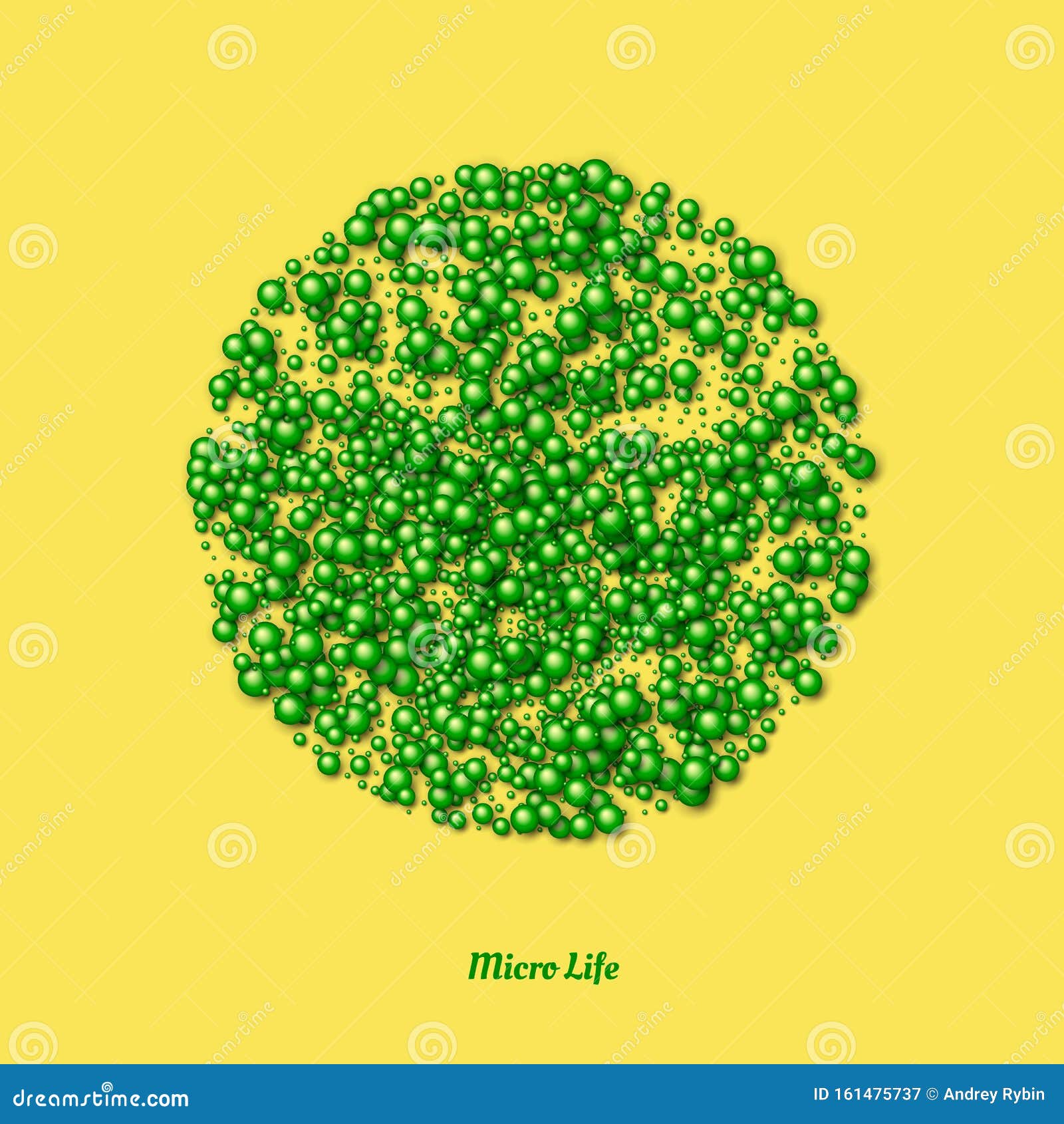 Molecular Life Under Microscope. Macro Vision of Micro World Stock ...