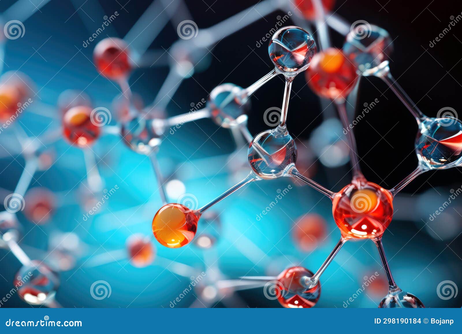 Molecular Magic - Decoding the Language of Atoms. AI Generated Stock ...