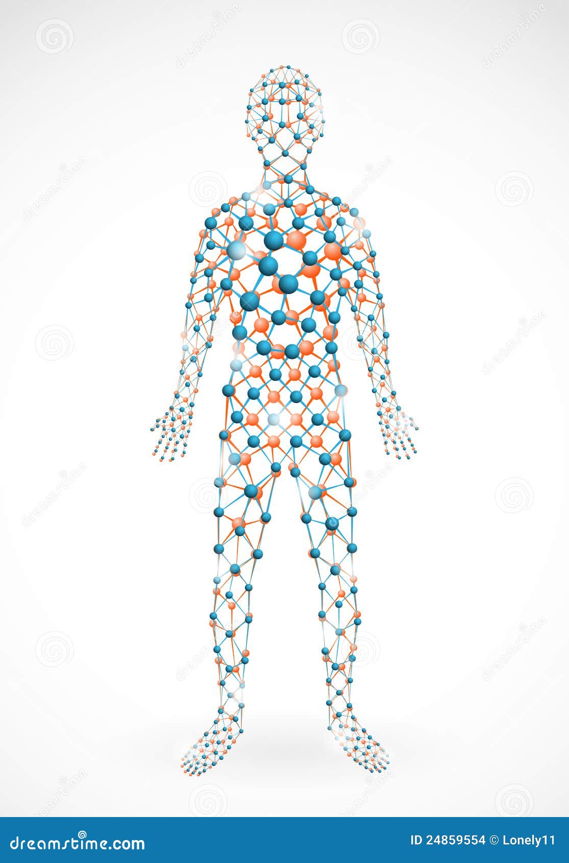 Molecular man stock vector. Illustration of biotechnology - 24859554