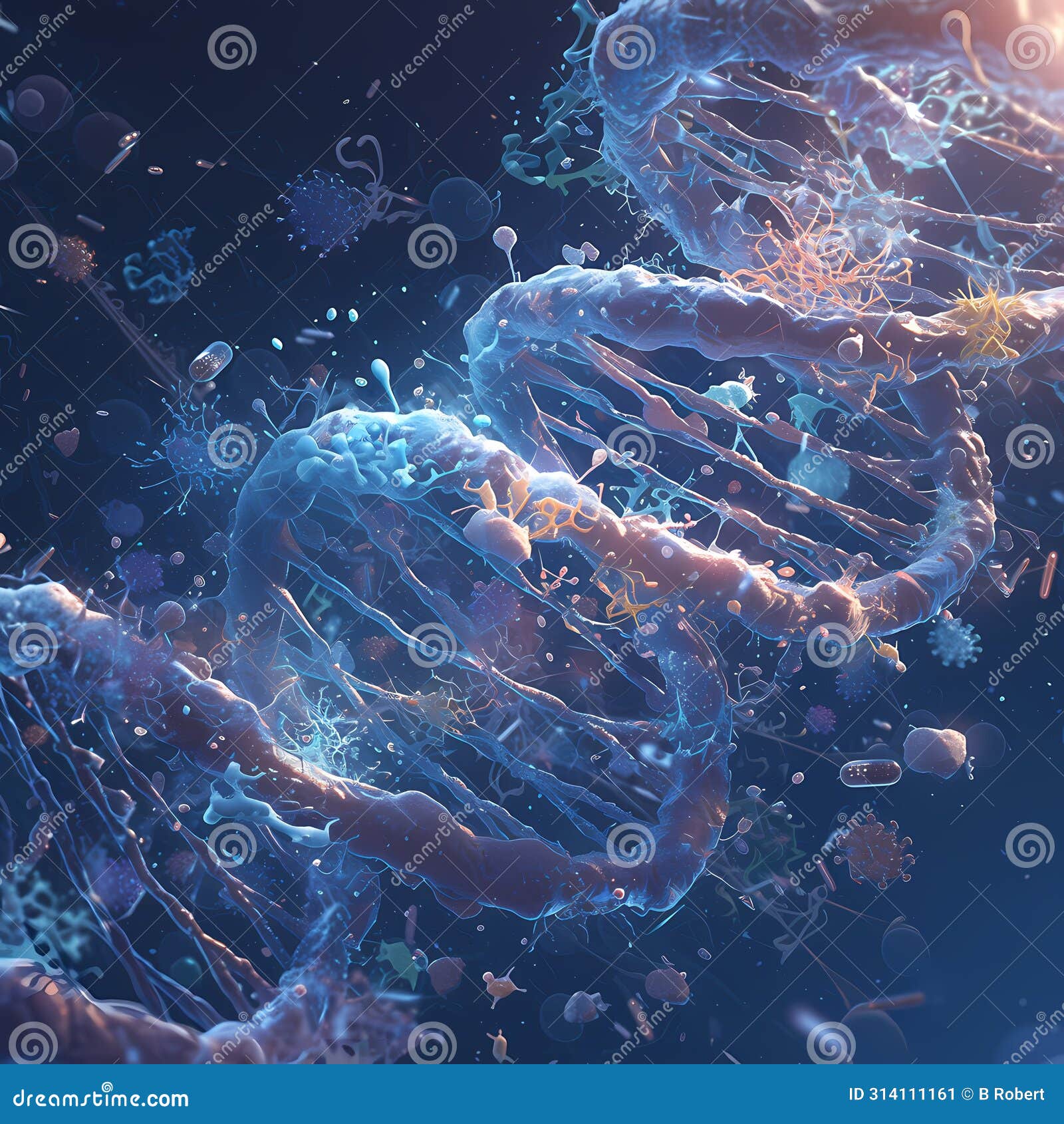 Molecular Marvel: CRISPR Gene Editing Visualized In 3D Stock Image ...