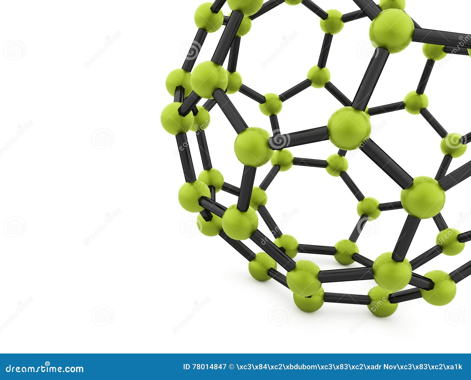 Molecular Mesh Structure Rendered Stock Illustration - Illustration of ...