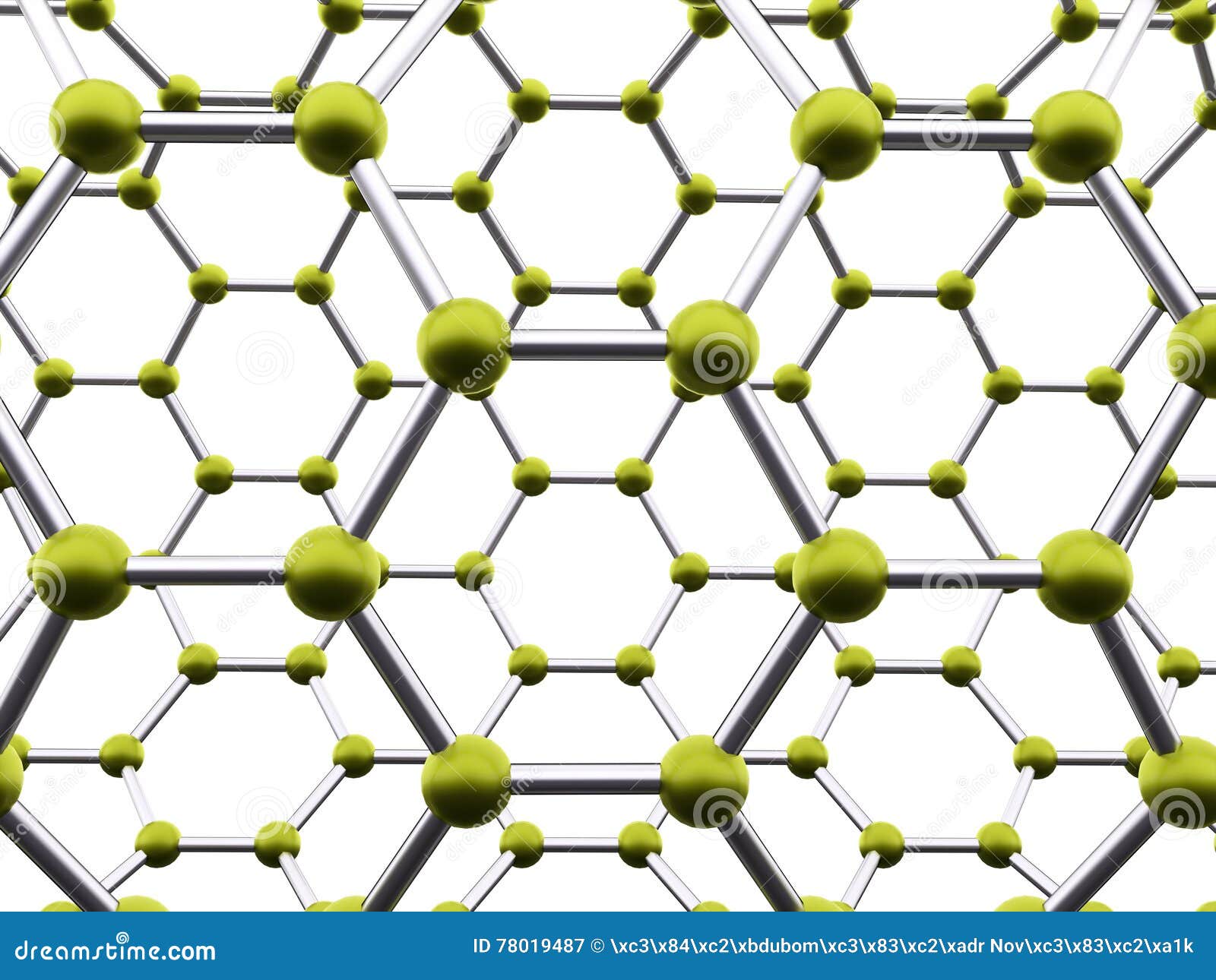 Molecular Mesh Structure Rendered Stock Illustration - Illustration of ...
