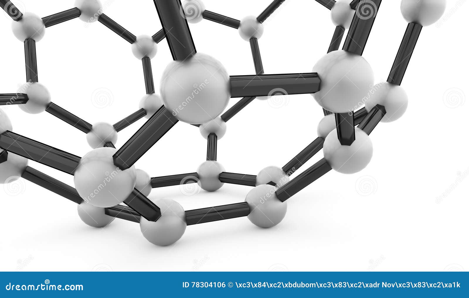 Molecular Mesh Structure Rendered Stock Illustration - Illustration of ...