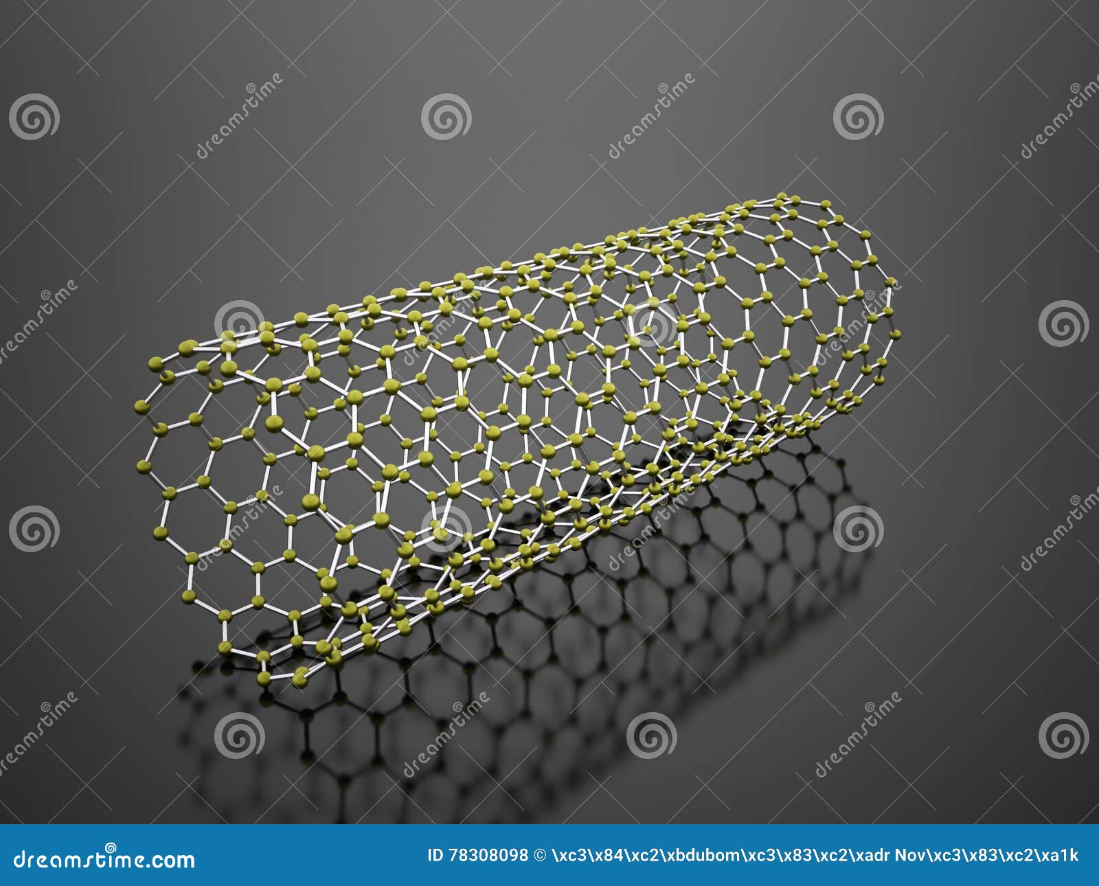 Molecular Mesh Structure Rendered Stock Illustration - Illustration of ...