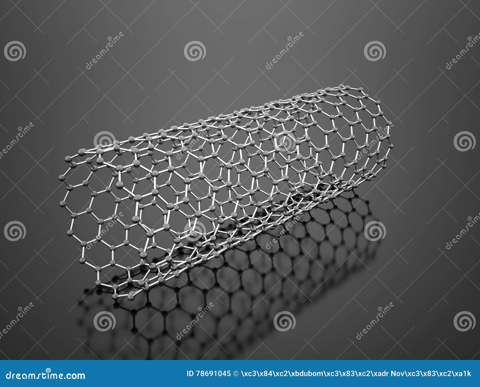 Molecular Mesh Structure Rendered Stock Illustration - Illustration of ...