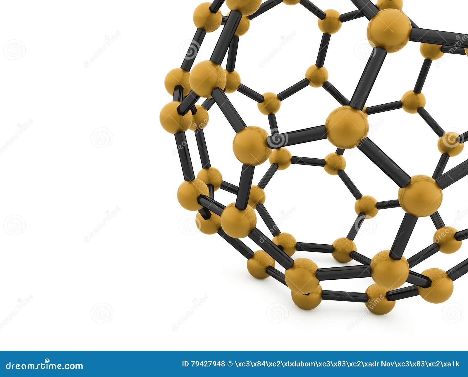 Molecular Mesh Structure Rendered Stock Illustration - Illustration of ...