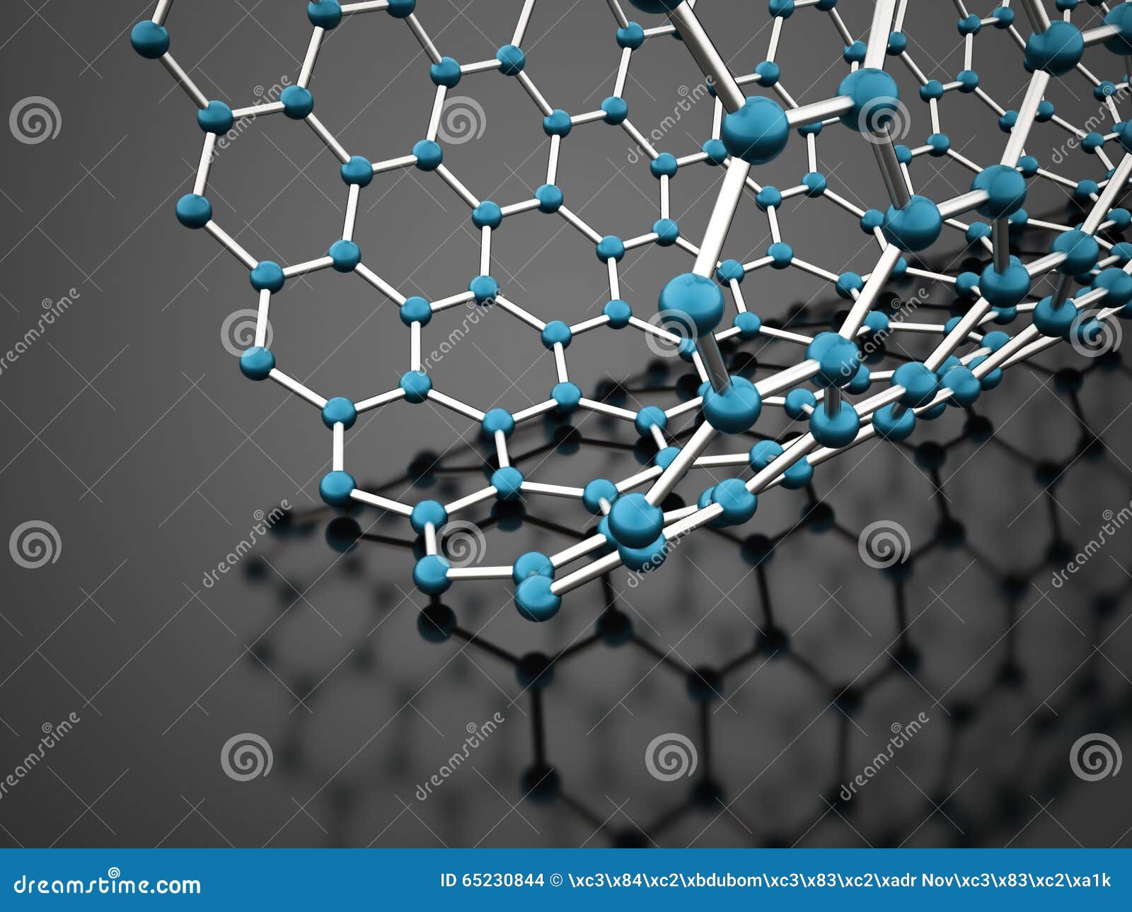 Molecular Mesh Tube Structure Stock Illustration - Illustration of cell ...