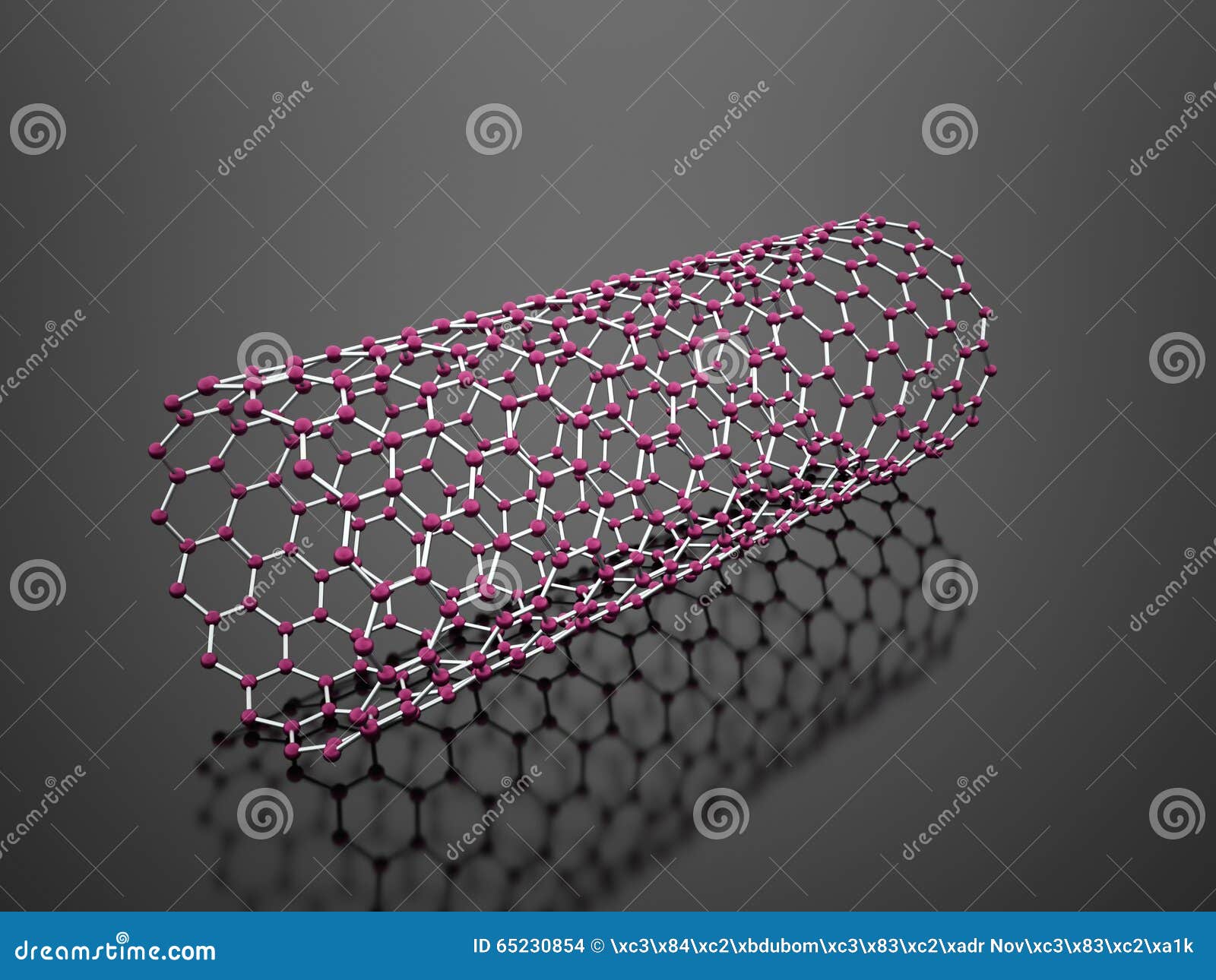 Molecular Mesh Tube Structure Stock Illustration - Illustration of ...