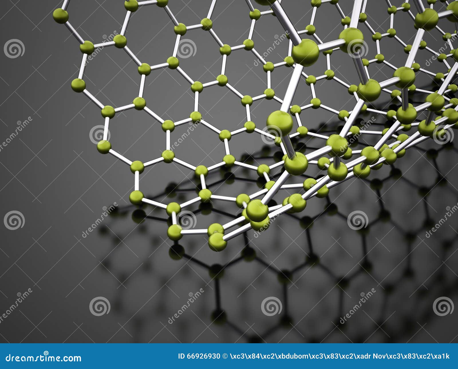 Molecular Mesh Tube Structure Stock Illustration - Illustration of ...