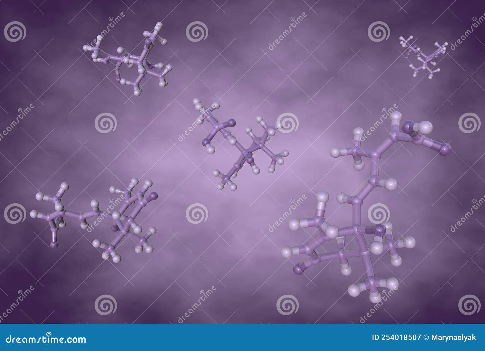 Abscisic Acid Molecular Structure, 3d Model Plant Hormone, Structural ...