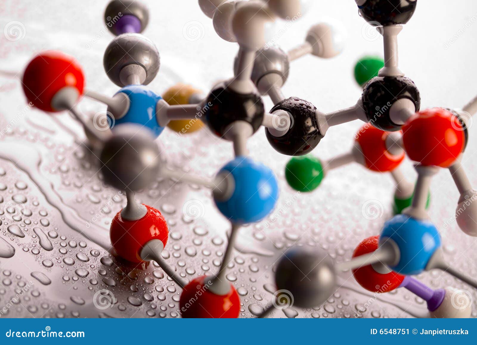 Molecular Model - atom stock image. Image of chemistry - 6548751