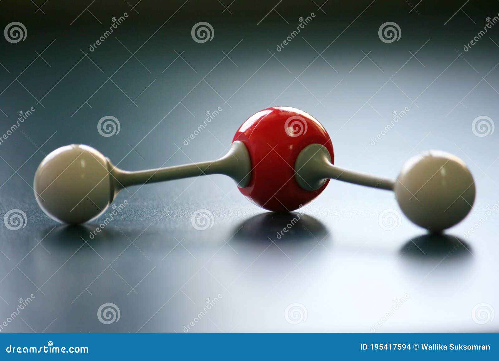 Molecular Model of Bent Molecular Geometry. Stock Photo - Image of ...