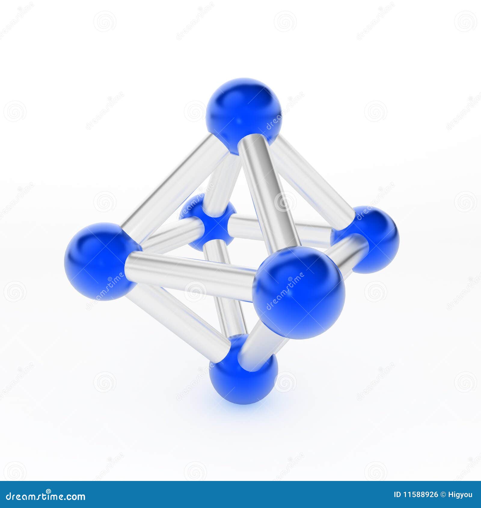 Molecular Model, Corners stock illustration. Illustration of electrons ...