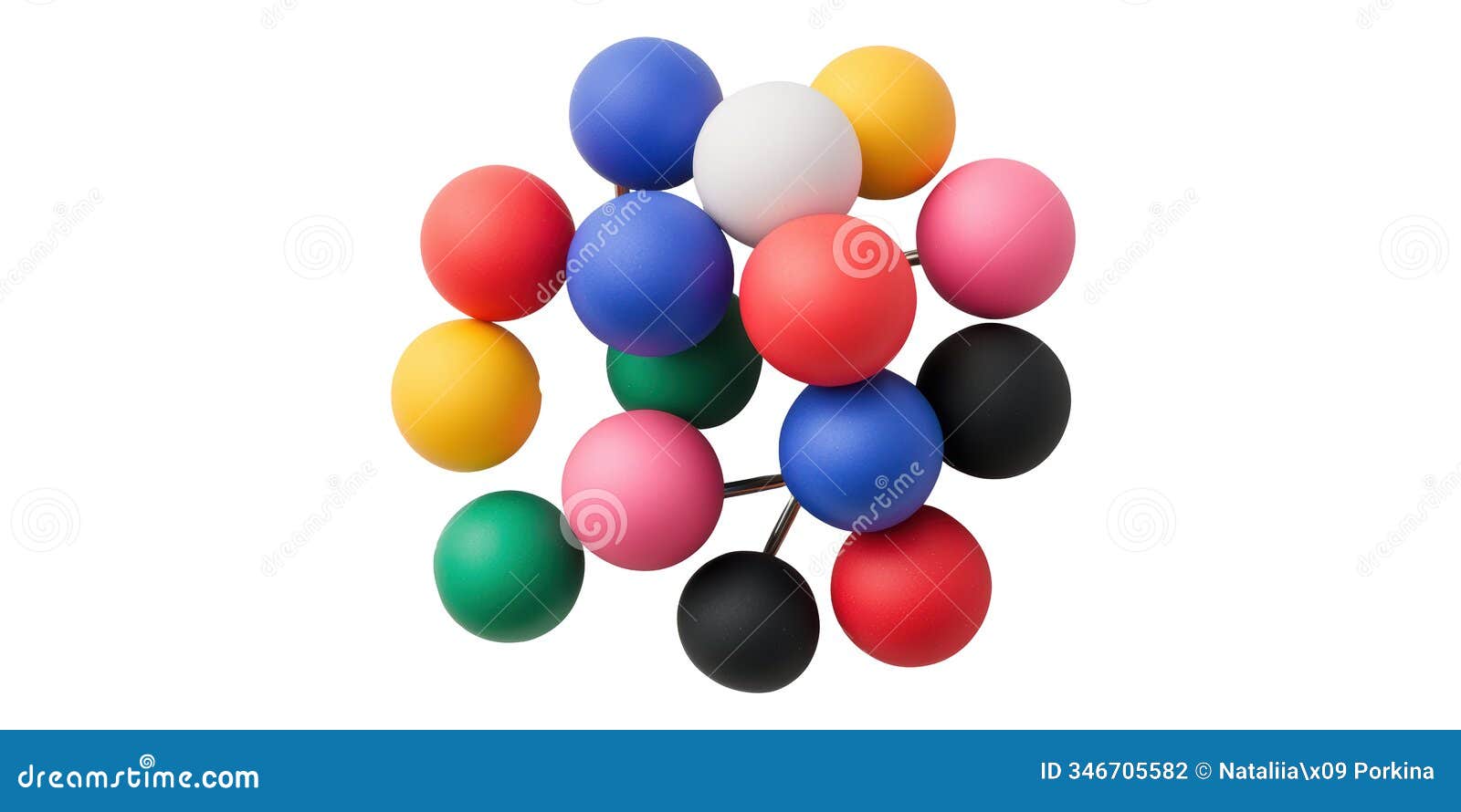 Molecular Model 3D Illustration Isolated on Transparent Background ...