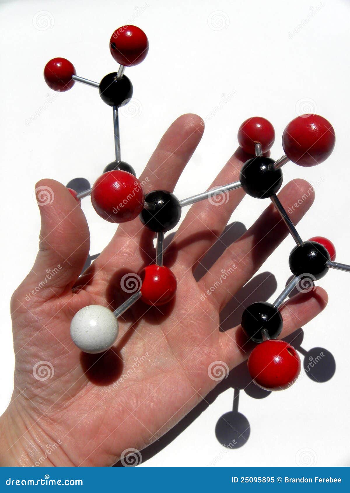Molecular Model with Hand stock image. Image of hand - 25095895