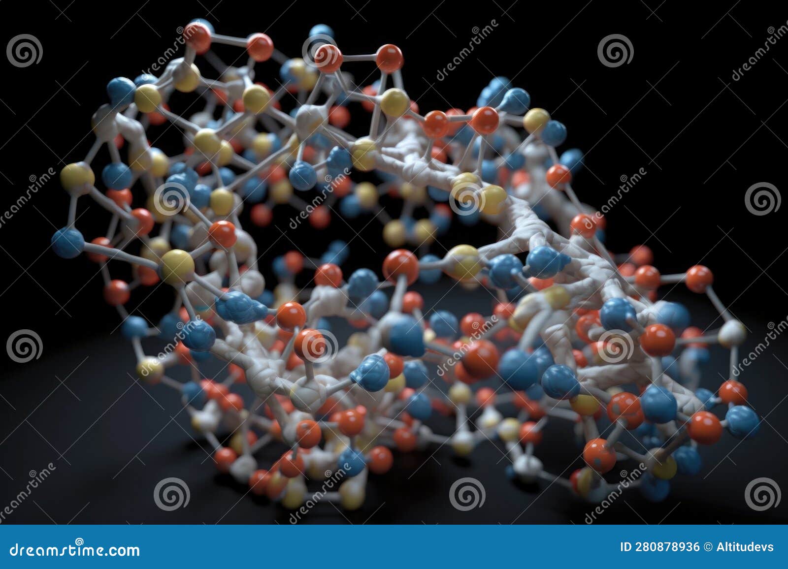 A Molecular Model of a Protein, with Its Three-dimensional Structure ... A Molecular Model of a Protein, with Its Three-dimensional Structure ...