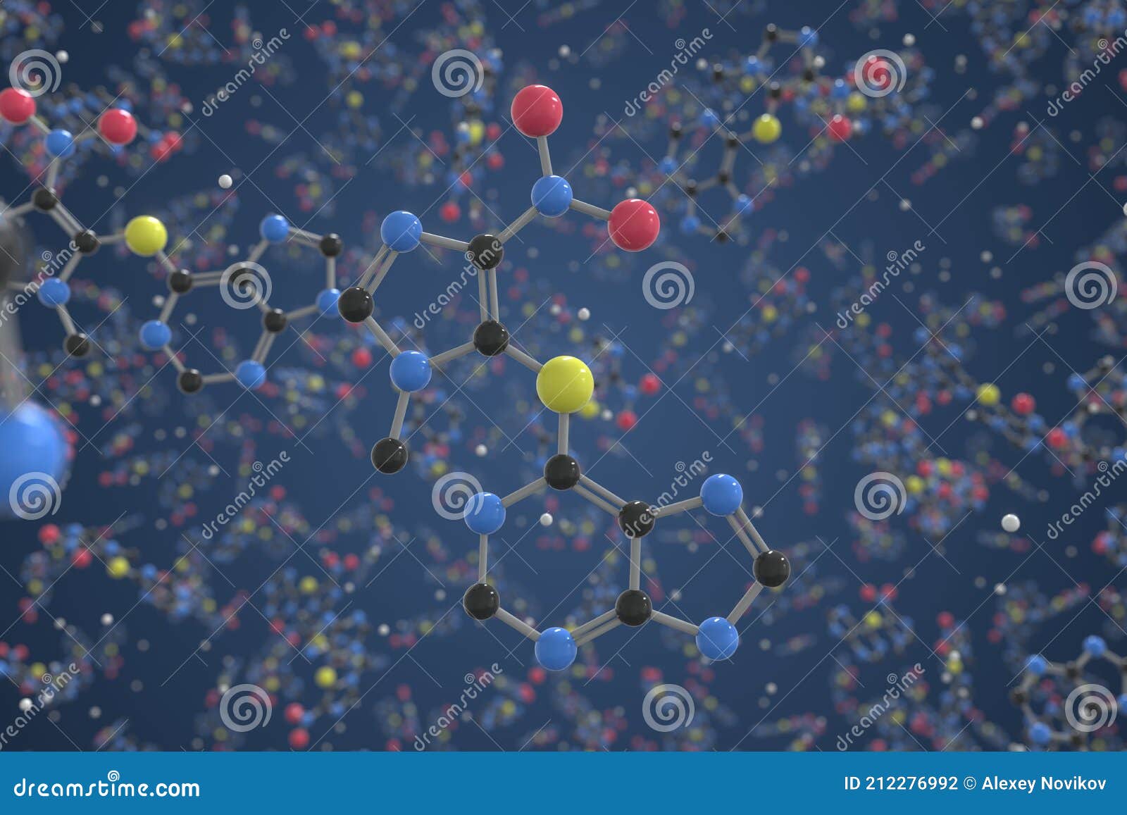 Azathioprine Molecule, Molecular Structures, Immunosuppressive Agents ...