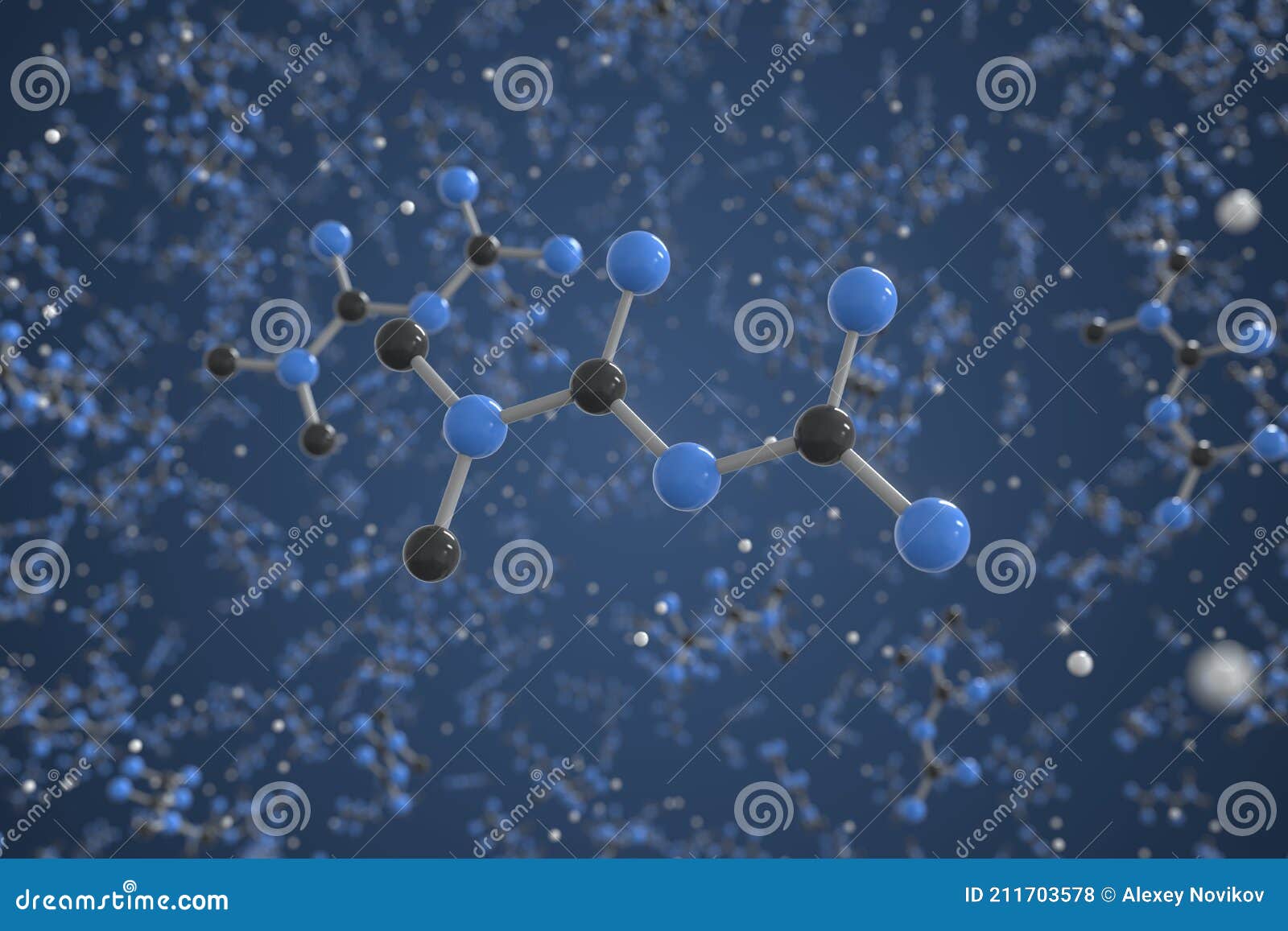 Metformin Molecular Structure, 3d Model Molecule, Fortamet, Structural ...