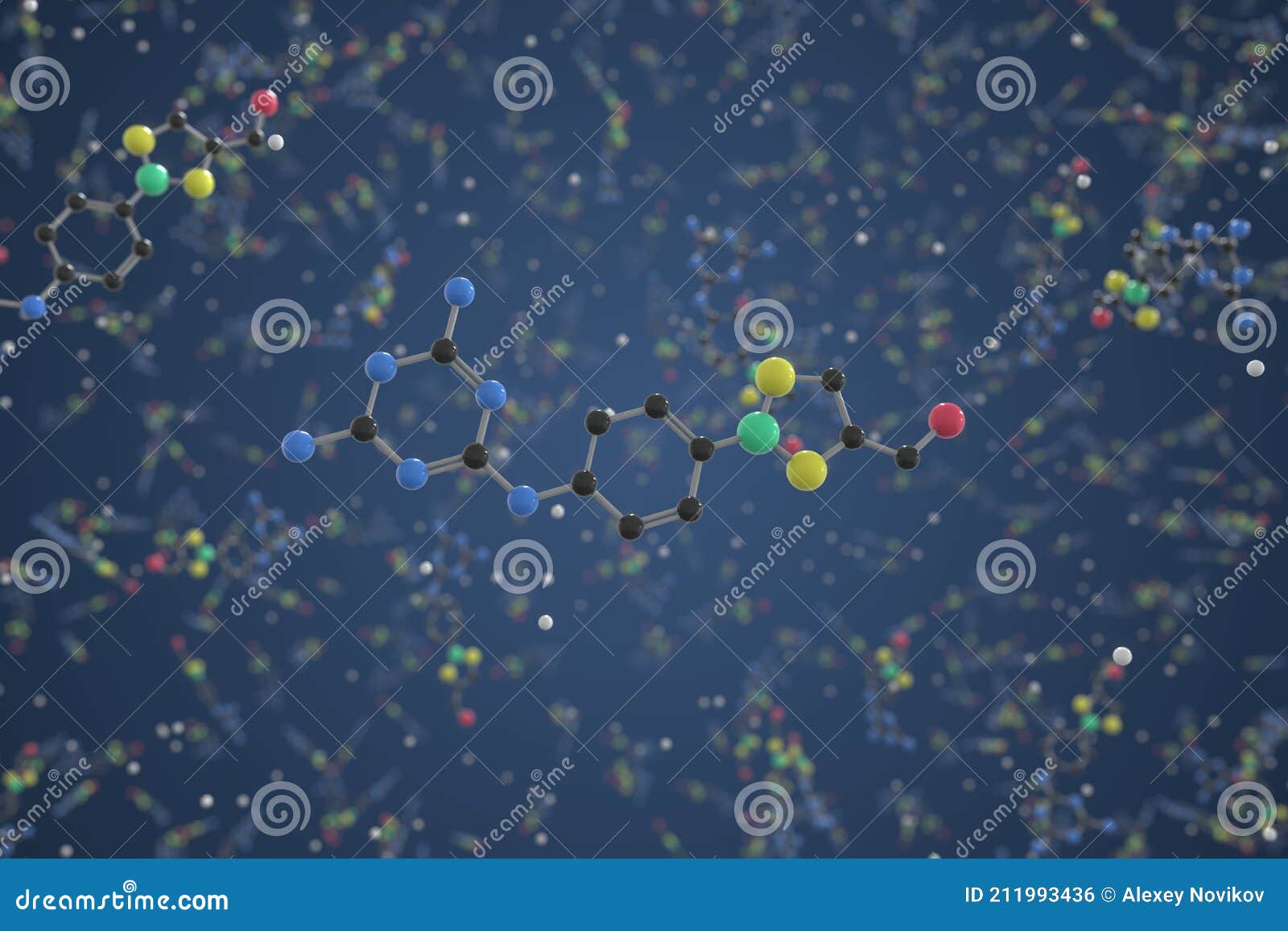 Melarsoprol Molecular Structure, 3d Model Molecule, Arsobal, Structural ...
