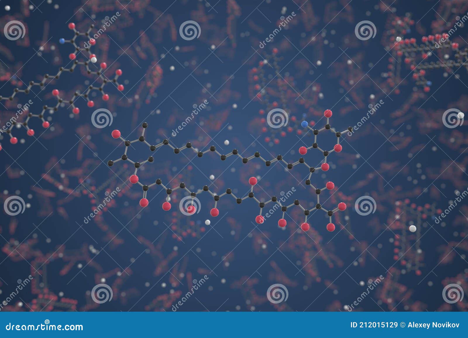 Nystatin Molecule. It Is Antifungal Medication For Treatment Of Candida ...