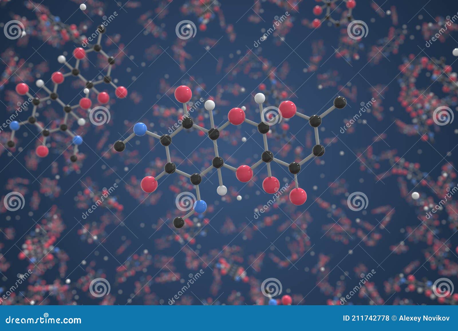 Spectinomycin Molecular Structure, 3d Model Molecule, Antibiotic ...