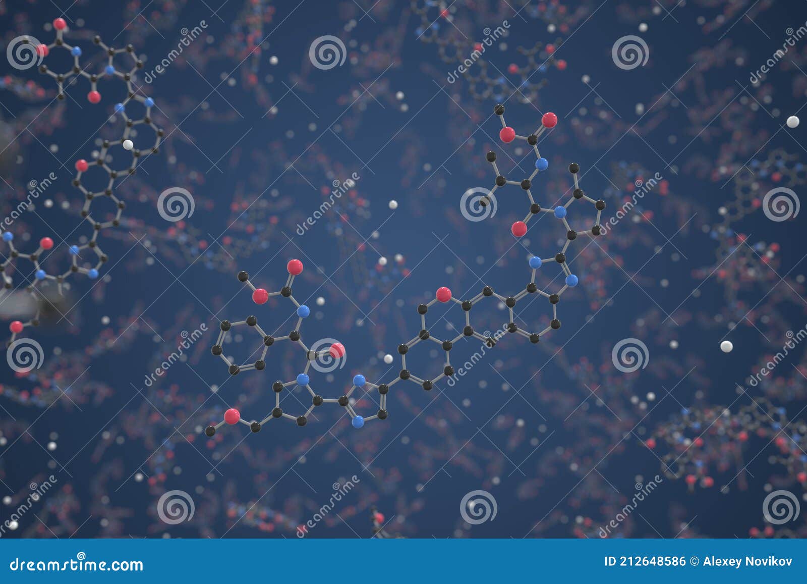 Velpatasvir Molecule 3d, Molecular Structure, Ball And Stick Model ...